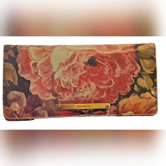 Brahmin | Bags | Brahmin Ady Slim Bifold Leather Wallet | Poshmark